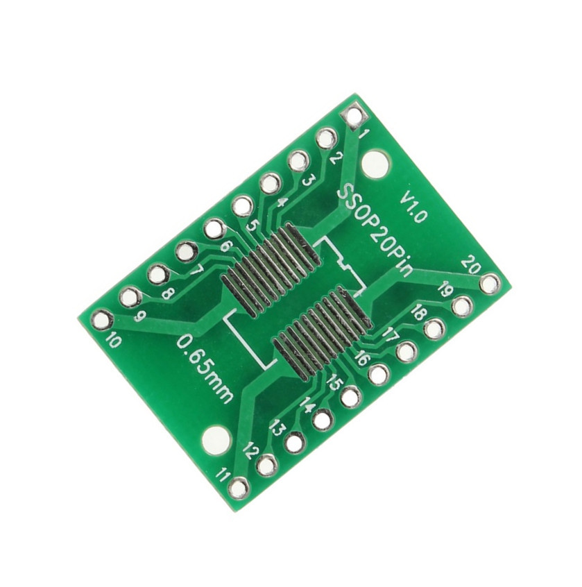 2PCS SSOP20 SOP20 TSSOP20 DIP20 PCB SMD DIP/Adapter Plate Pitch 0.65/1 ...
