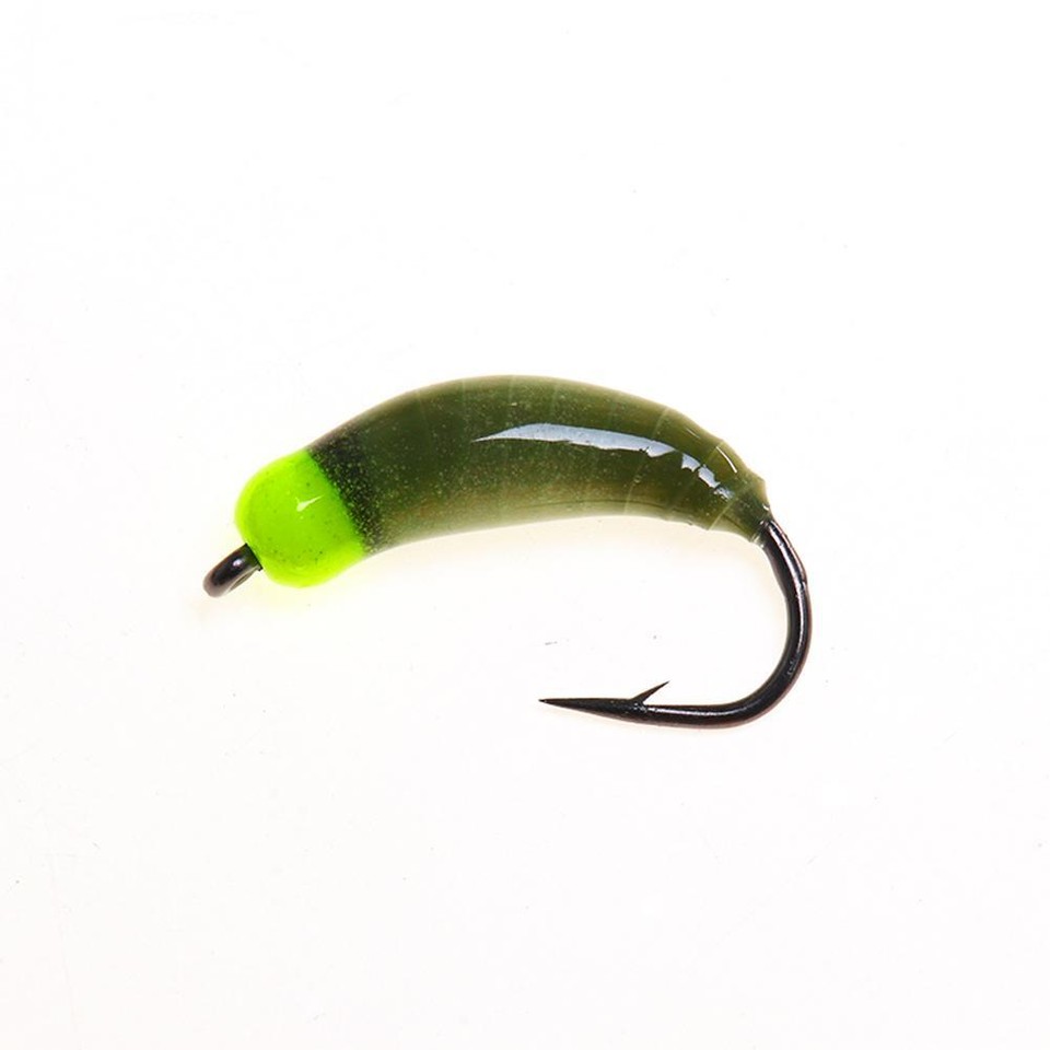 12 Earth Worm Fly Nymph Bugs for Trout Perch Bluegill Whitefish Fly ...