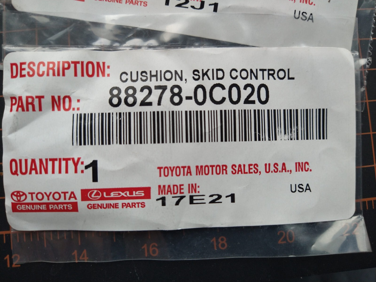 TOYOTA FACTORY SKID CONTROL COMPUTER CUSHION 88278-0C020 NEW | eBay