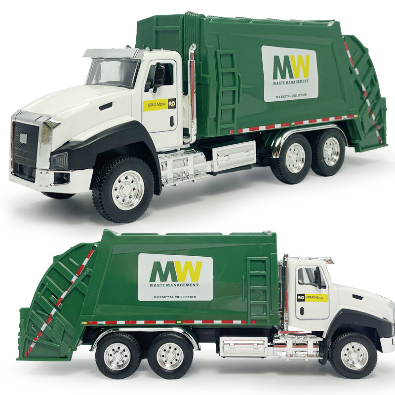 White Garbage Truck Toy New York City Sanitation Dept Garbage Truck,