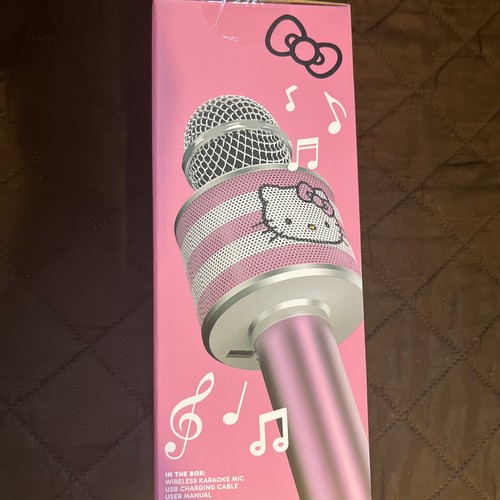 🔥Hello Kitty Bluetooth Karaoke Microphone Wireless Speaker USB Charge ...