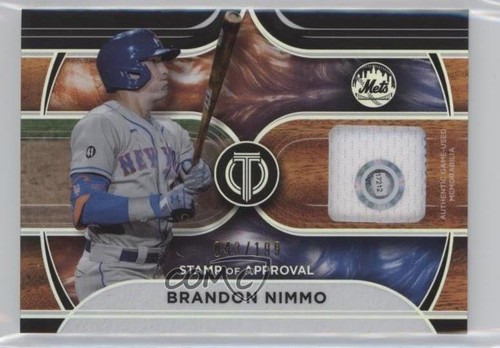 2022 Topps Tribute - Stamp of Approval Relics Brandon Nimmo #SOA-BN ...