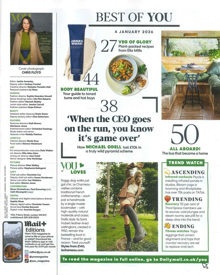 You Magazine: Emily Watson, Tom Parker Bowles, Ella Mills, Fashion, 4.1 ...