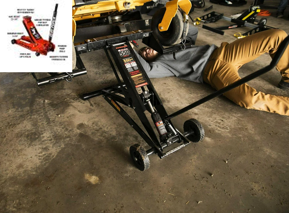 Mojack 26 In. 550 Lb. Hydraulic Mower Deck Lift | eBay