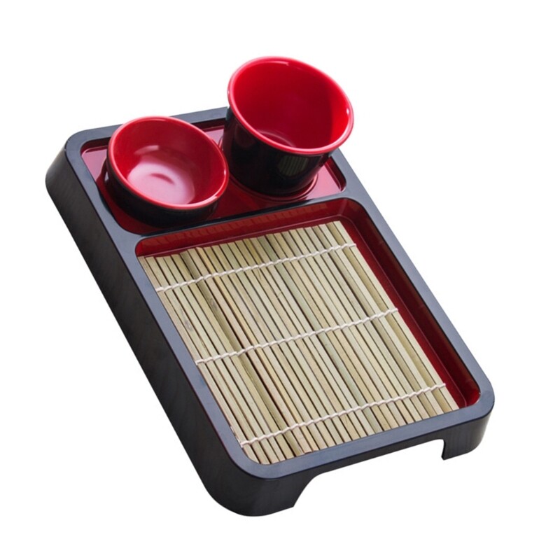 Sashimi Platter Soba Noodles Plate With Drain Mat for Apartment Homes ...