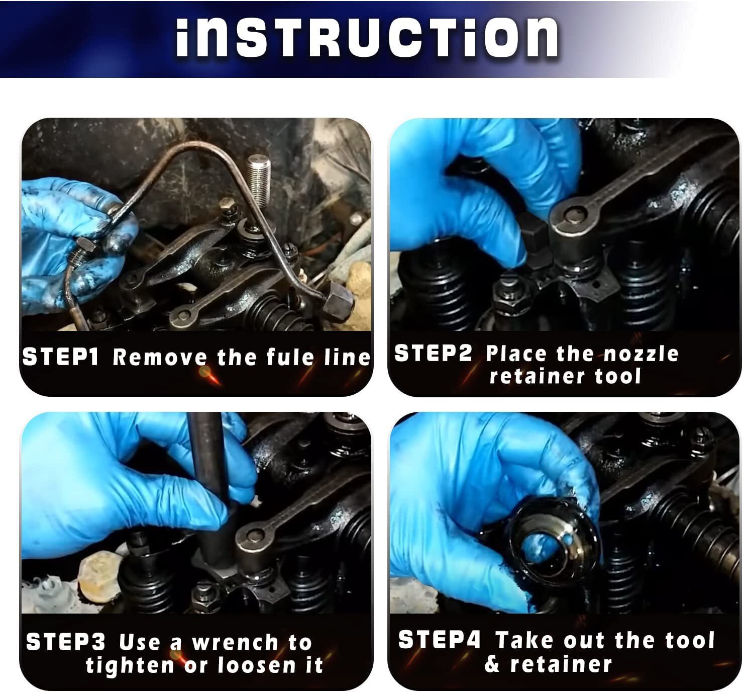 1342570 Fuel Injection Nozzle Retainer Spanner Wrench Tool Fits CAT ...