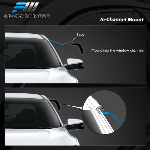 Fits 06-11 Chevy HHR In Channel Style Window Visors Rain Sun Guard ...