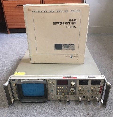 NETWORK ANALYZER HP 8754A (4 - 1300MHz) WITH MANUAL | eBay