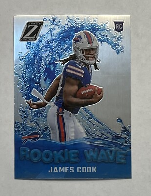 2022 Panini Zenith James Cook Rookie Wave Prizm Insert Rookie Card #RW ...