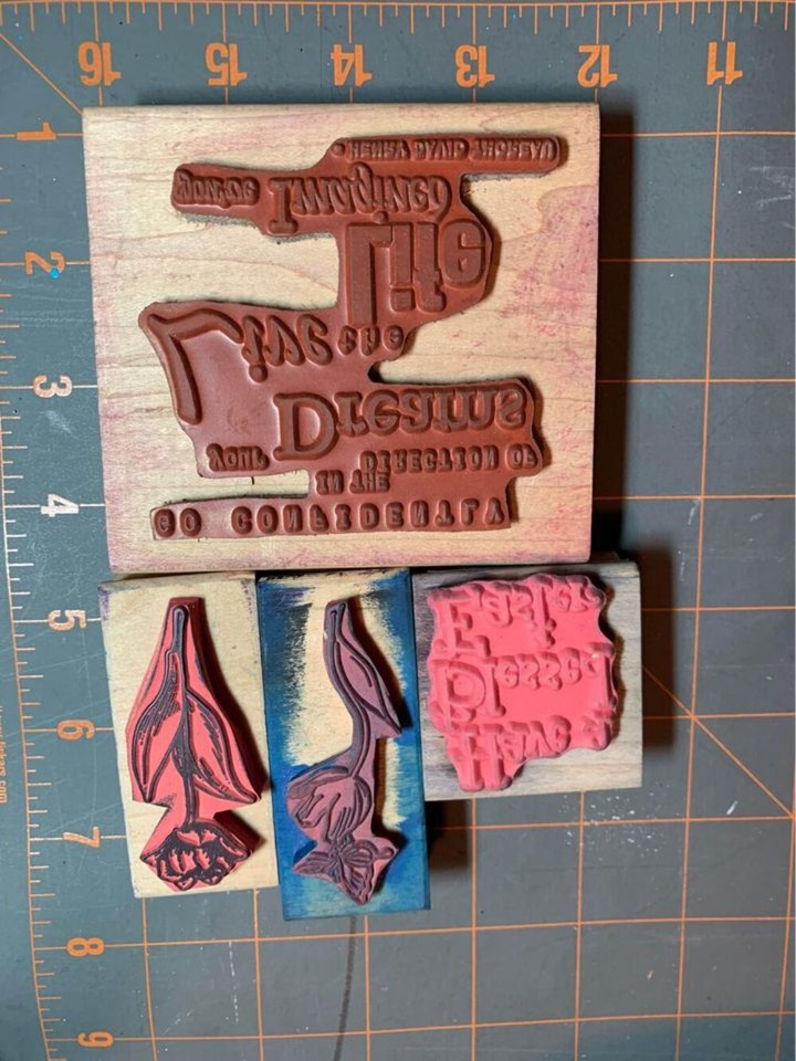 Flowers and saying rubber stamp set #1 | eBay