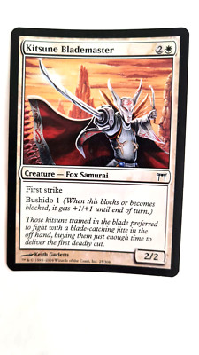 MTG - Fox Samurai - Kitsune Blademaster foil- Kamigawa magic Neu ...