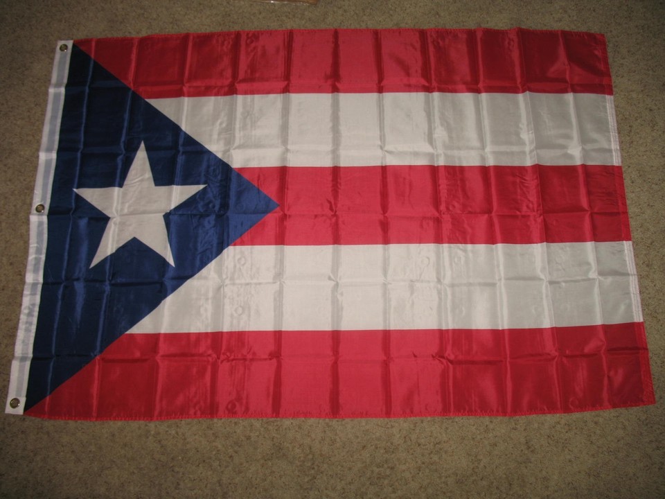 Puerto Rico Flag Super Poly 4x6 Large House Flag Banner Grommets 100D ...