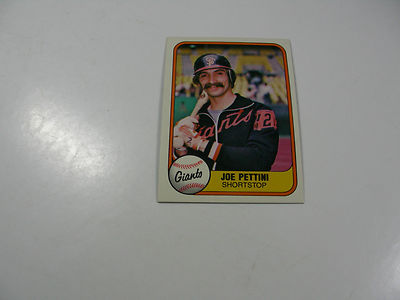Joe Pettini 1981 Fleer ROOKIE CARD #453 | eBay