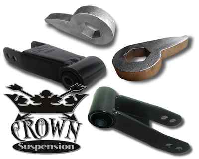 2" Lift Kit Adjustable Torsion Keys Shackles Fits 1998-2010 Ford Ranger ...