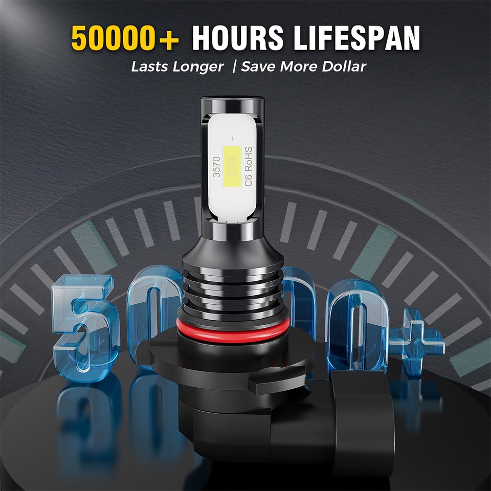 For Ford Taurus X 2008-2009 6x LED Headlights Kit Hi-Lo Beam + Fog ...