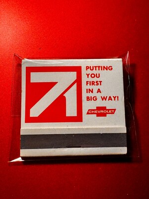 MATCHBOOK - 71 CHEVROLET - ROLFSMEIER MOTORS - SEWARD, NEBR - UNSTRUCK ...