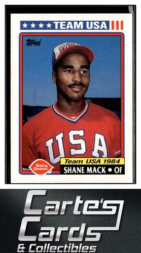 Shane Mack 1992 Topps Dairy Queen Team USA #8 USA | eBay