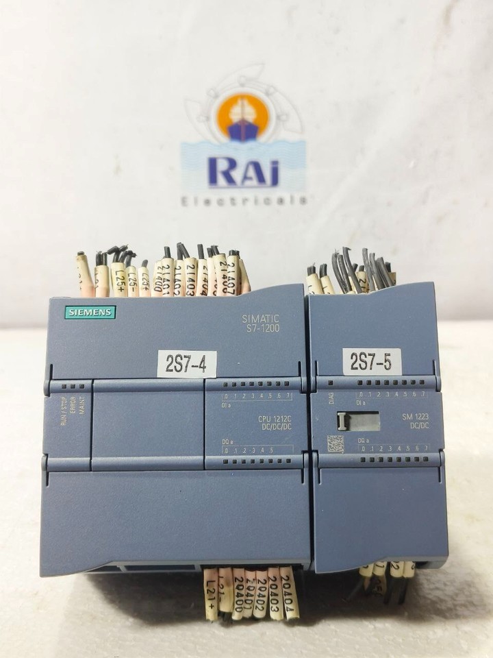 SIEMENS SIMATIC S7-1200 CPU 1212C DC/DC/DC + SM 1223 DC/DC PLC MODULE ...