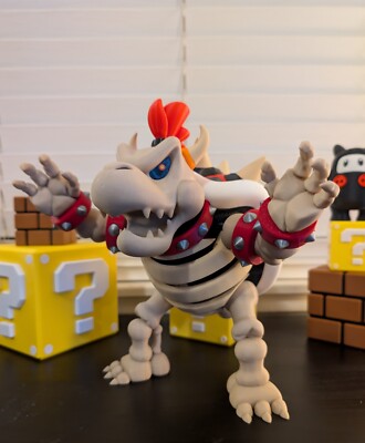 Epic 10” Dry Bowser – 3D Printed Skeleton King – Mario Collector’s Must ...