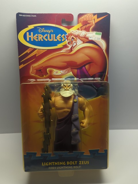 Hercules Disney Mattel 1997 Lightning Bolt Zeus Action Figure for sale ...