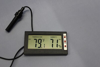 RC DIGITAL THERMOMETER HUMIDITY FOR CHICKEN POULTRY QUAIL EGG HOME ...