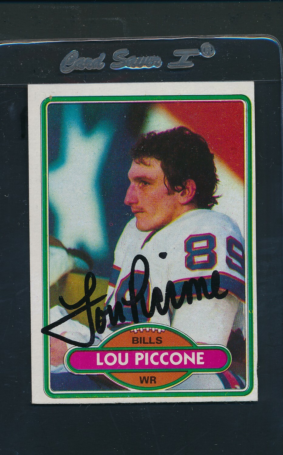 1980 Topps #417 Lou Piccone Bills Signed Auto *33309 | eBay