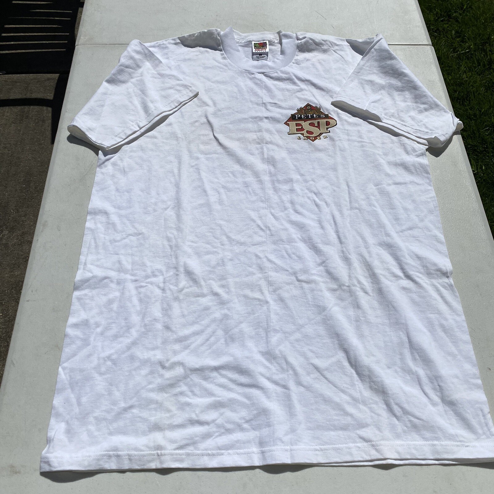 Pete's ESP Lager Beer Men's S/S Graphic T-Shirt XL Fruit of the Loom ...