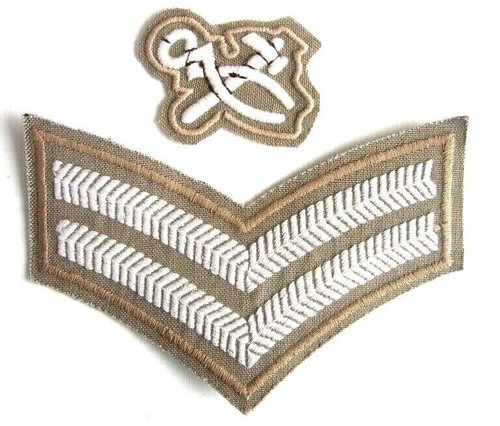 SHIRT RANK BADGE/TRADE CPL CLASS 1 BRITISH ARMY REME FAD SHIRT No7 / 14 ...