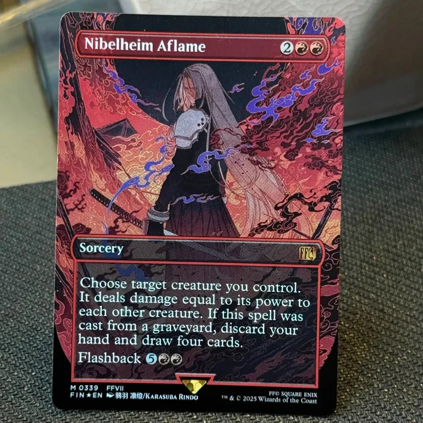 Nibelheim Aflame (Borderless) Final Fantasy Regular | eBay