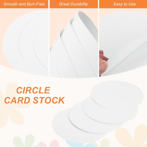24 Pcs Circle Card Stock, 6.7 Inch Cardstock Paper Circles for Craft ...