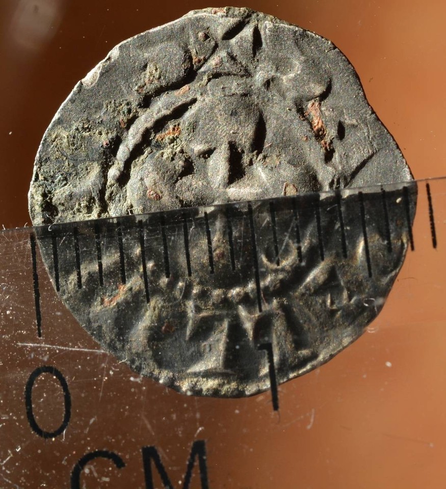 FRANCE CRUSADER SILVER COIN 1100's GENUINE FRENCH MEDIEVAL FEUDAL MONEY ...