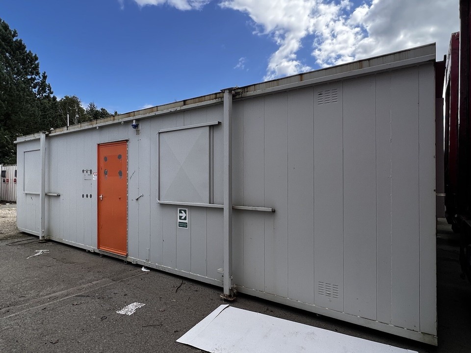 32ft Anti Vandal Site Office Cabin Container Welfare Block, Canteen | eBay