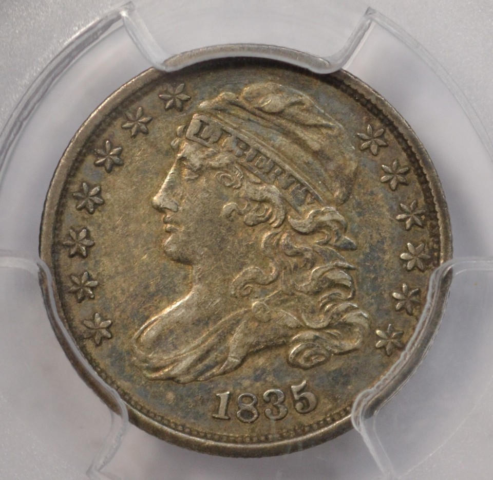 1835 Capped Bust dime, PCGS XF45 CAC | eBay