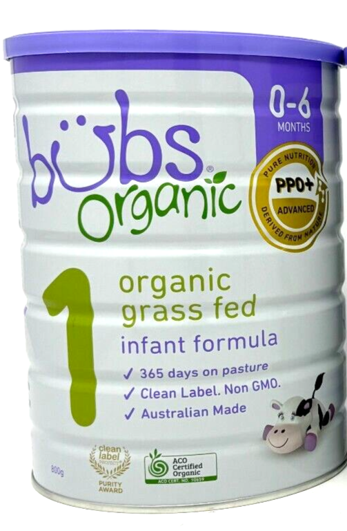 Bubs Organic Stage 1 Grass Fed Baby Formula 0-6 Months EXP 09/24 FREE ...