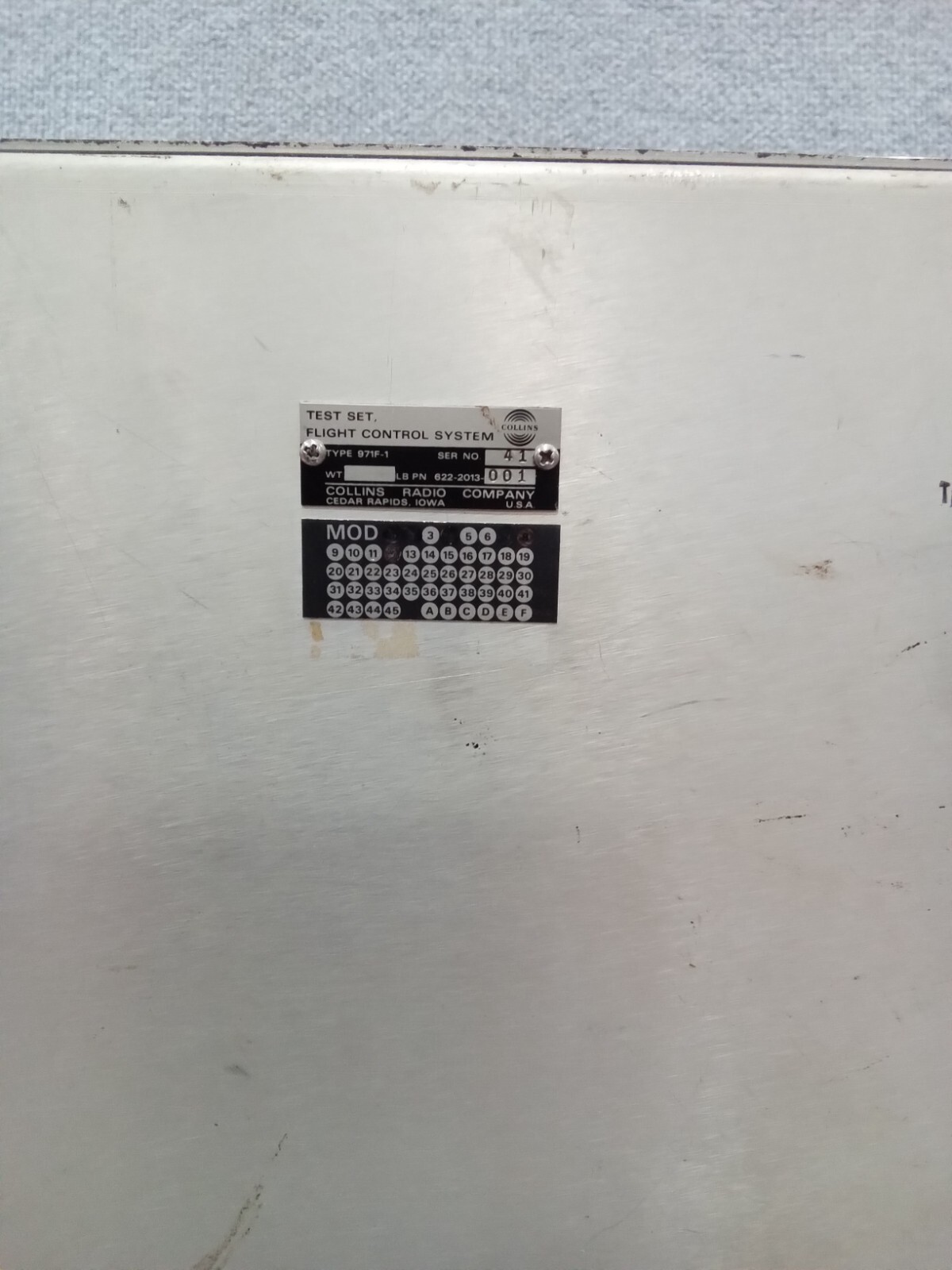 TEST SET,FLIGHT CONTROL SYSTEM FCS-105 AUTOPILOT TEST SET ENGINE SPEED ...