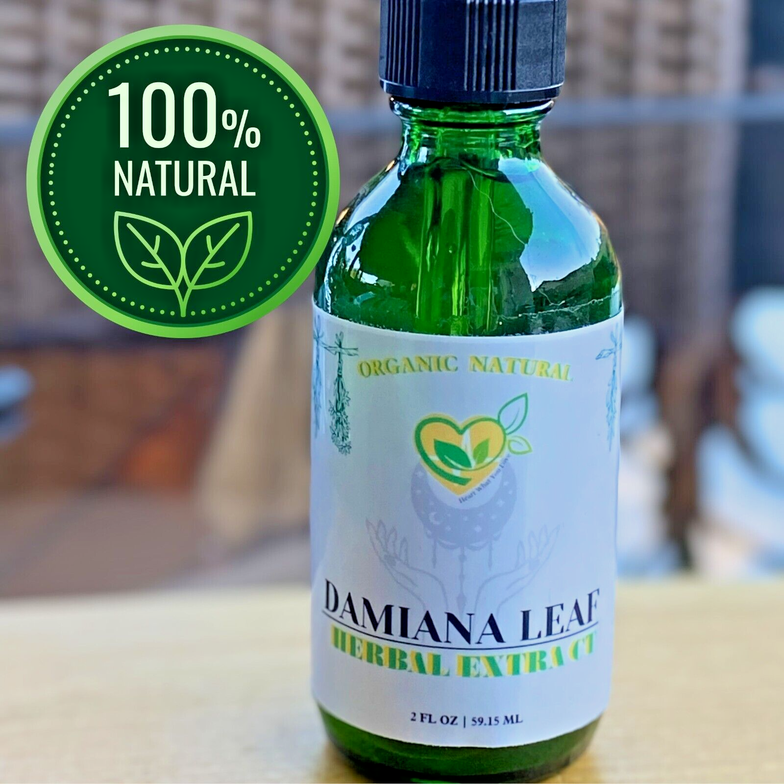 Damiana Extract Non-Alcohol Liquid Herbal Drops Natural Organic Plant ...