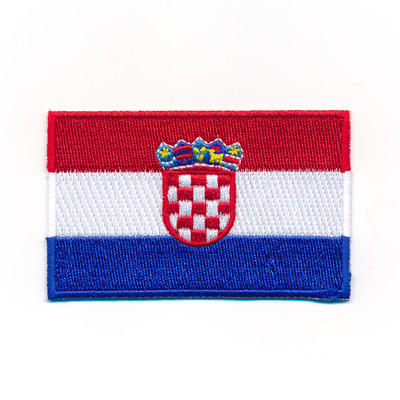 30 x 20 mm Kroatien Flagge Zagreb Dubrovnik Aufnäher Aufbügler Patch ...