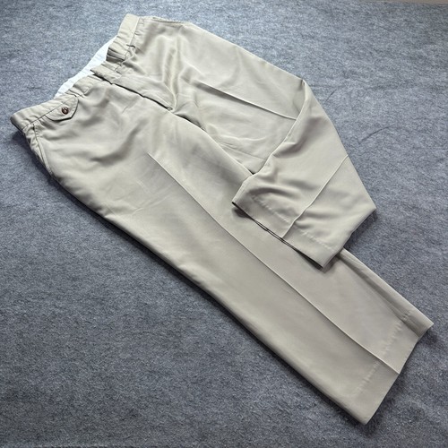 Orvis Pants Men 38x27 Beige Flat Front Vintage USA Performance High ...