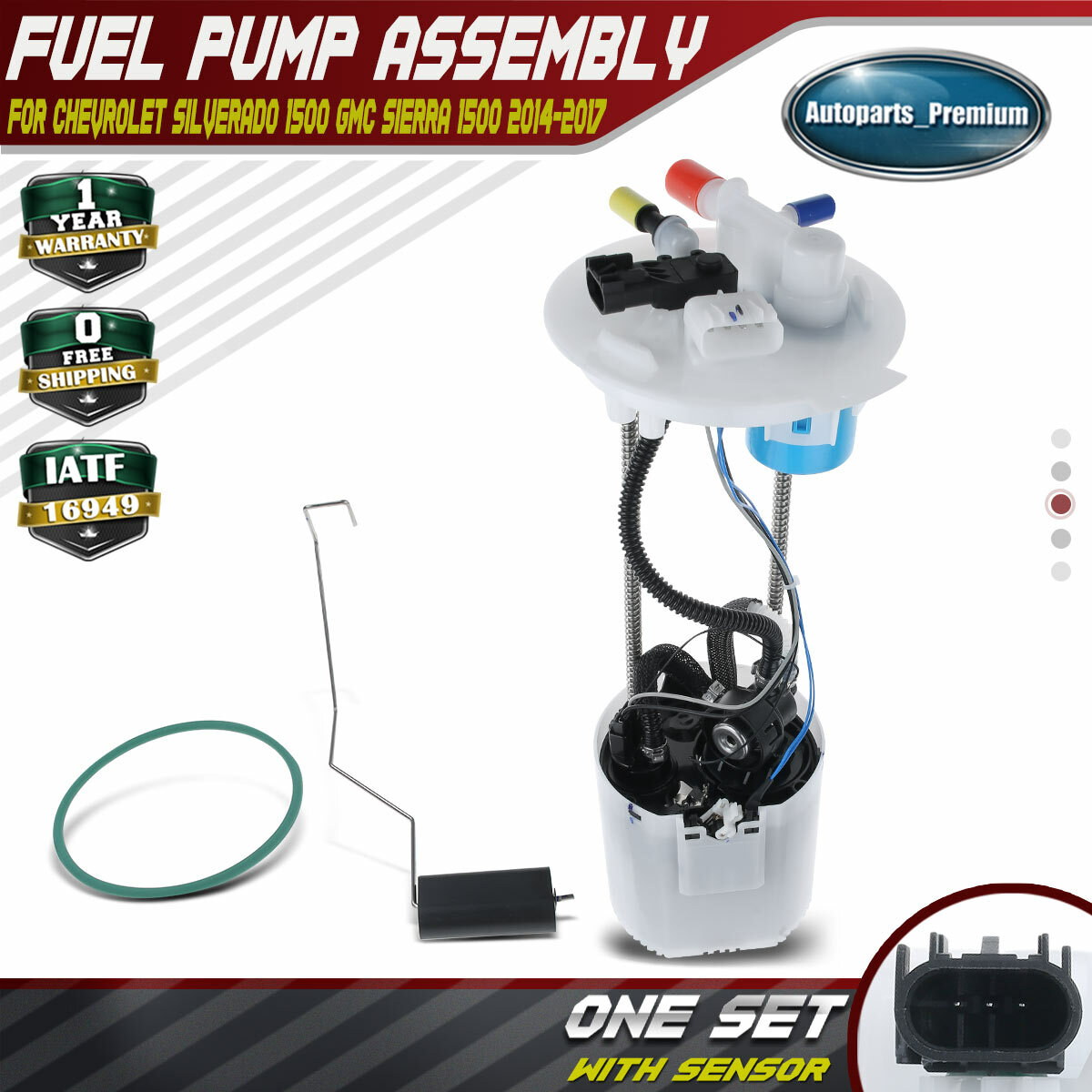 Fuel Pump Assembly w/ Sensor for Chevy Silverado GMC Sierra 1500 4.3L 5 ...