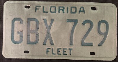 Florida Fleet License Plate! Extremely Tough Plate To Get! Very Rare ...
