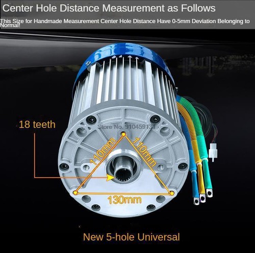 60V 3000W 4200RPM Permanent Magnet Brushless Differential Speed DC ...