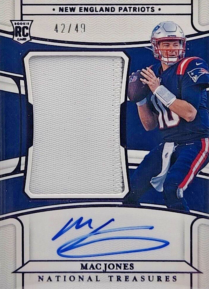 2021 Panini National Treasures - Rookie Patch Autograph Purple #161 Mac ...