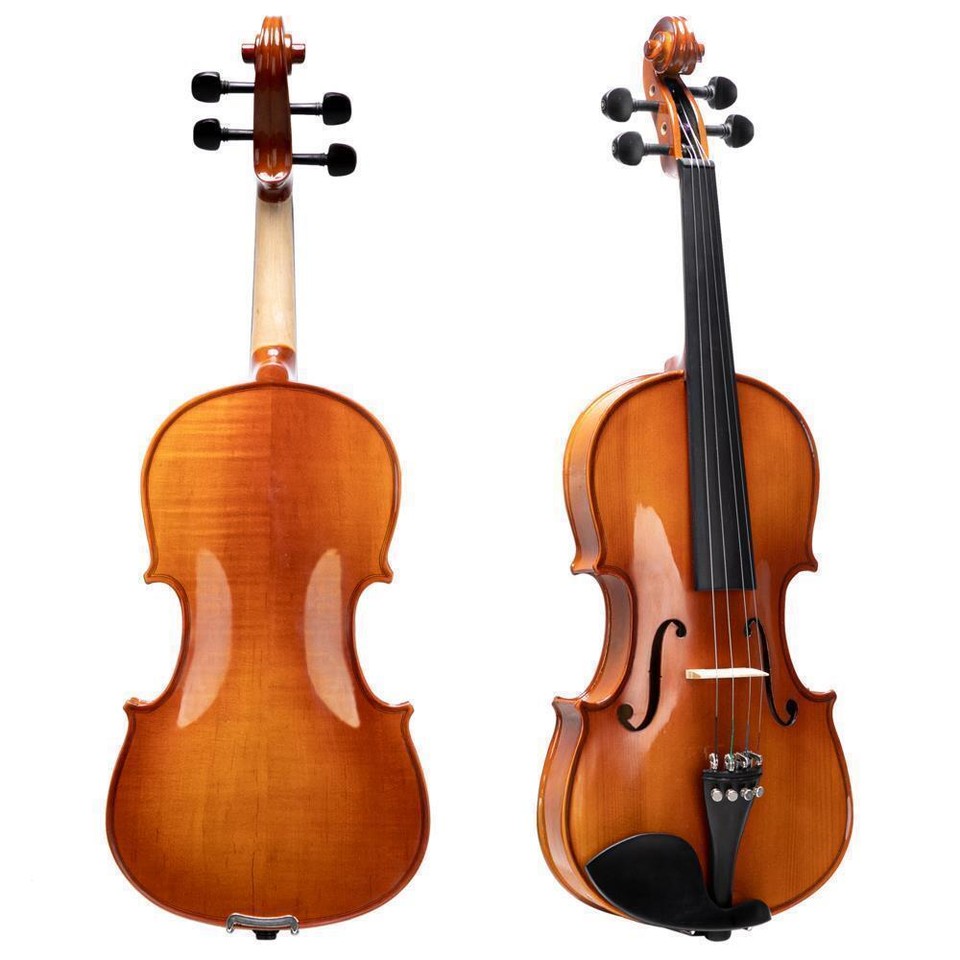 Glarry 4/4 3/4 1/2 1/4 Size Acoustic Violin with Case Bow Rosin for ...
