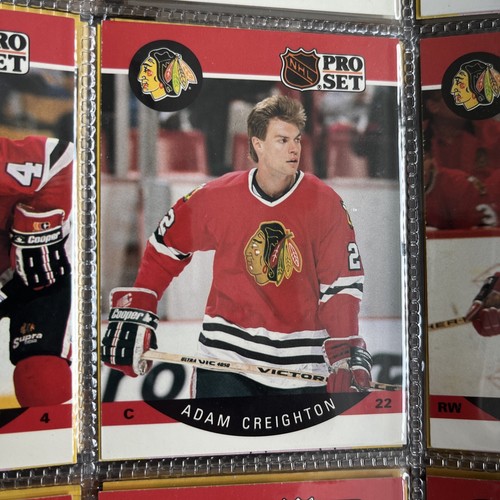 1990-91 Pro Set #50 Adam Creighton Chicago Blackhawks | eBay