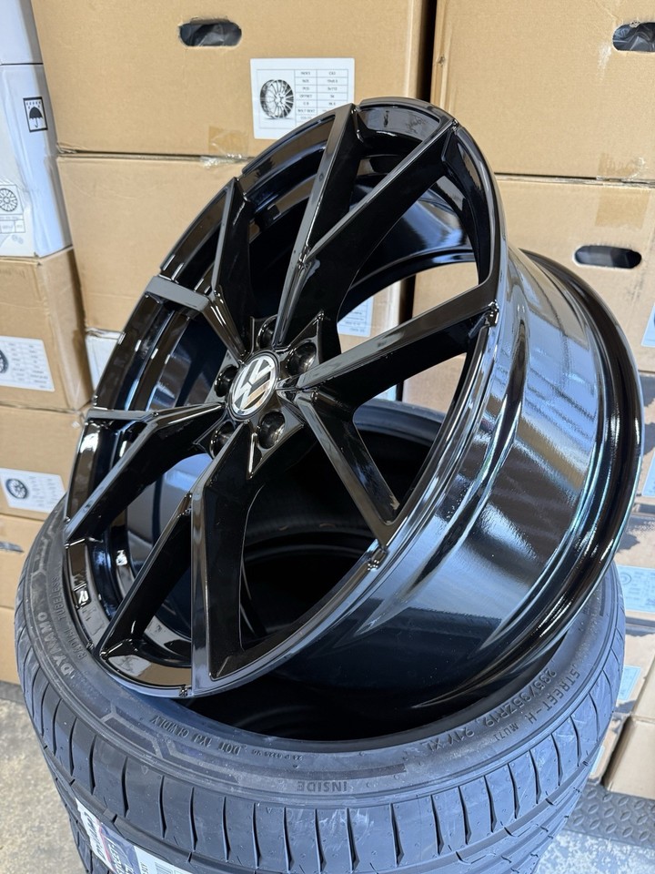 x4 19” GOLF R ALLOY WHEELS MK8 ESTORIL RIMS MK7 MK7.5 GTI GTD CADDY ...