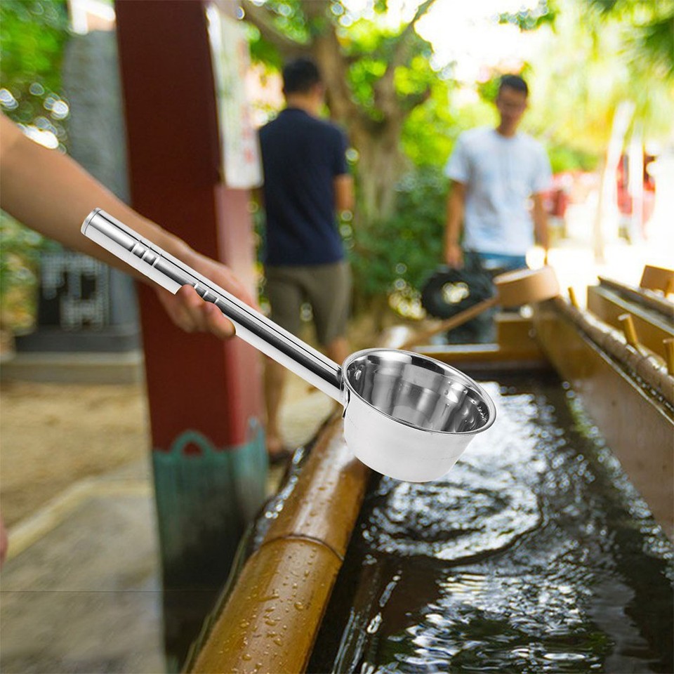 Stainless Steel Scoop Japanese Water Ladle Kitchen Ladles Dipper | eBay UK