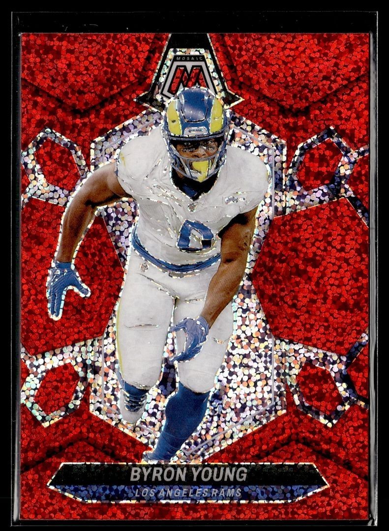 2024 MOSAIC RED SPARKLE 133 Byron Young (LB) Los Angeles Rams | eBay