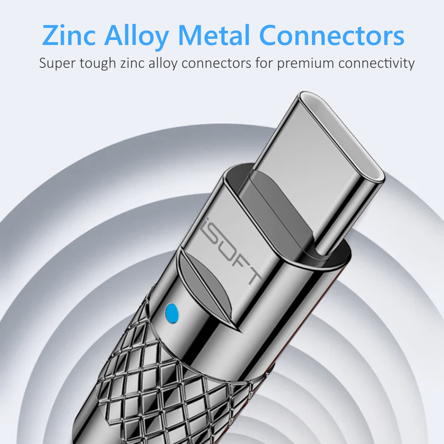 Fireproof Fast USB Charger Cable Type C iSOFT Charging Data Sync ...