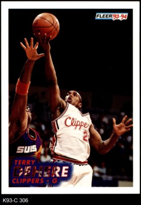 1993 Fleer #306 Terry Dehere Clippers RC Seton Hall 8 - NM/MT | eBay