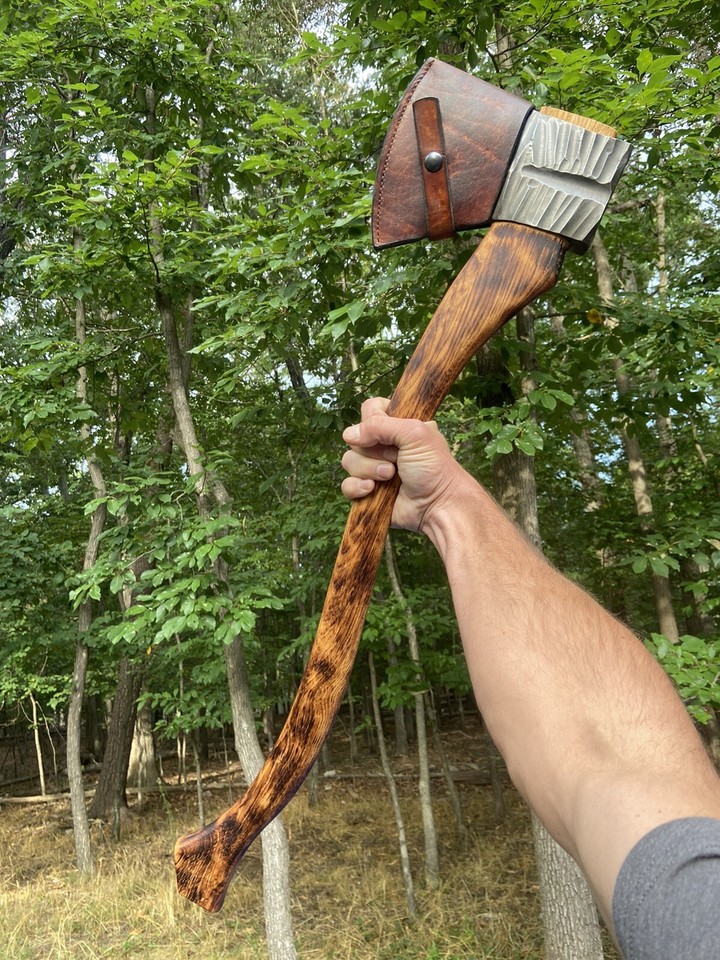 Taylor Grinds Kelly Works Fluted Red Warrior Awesome Axe | eBay